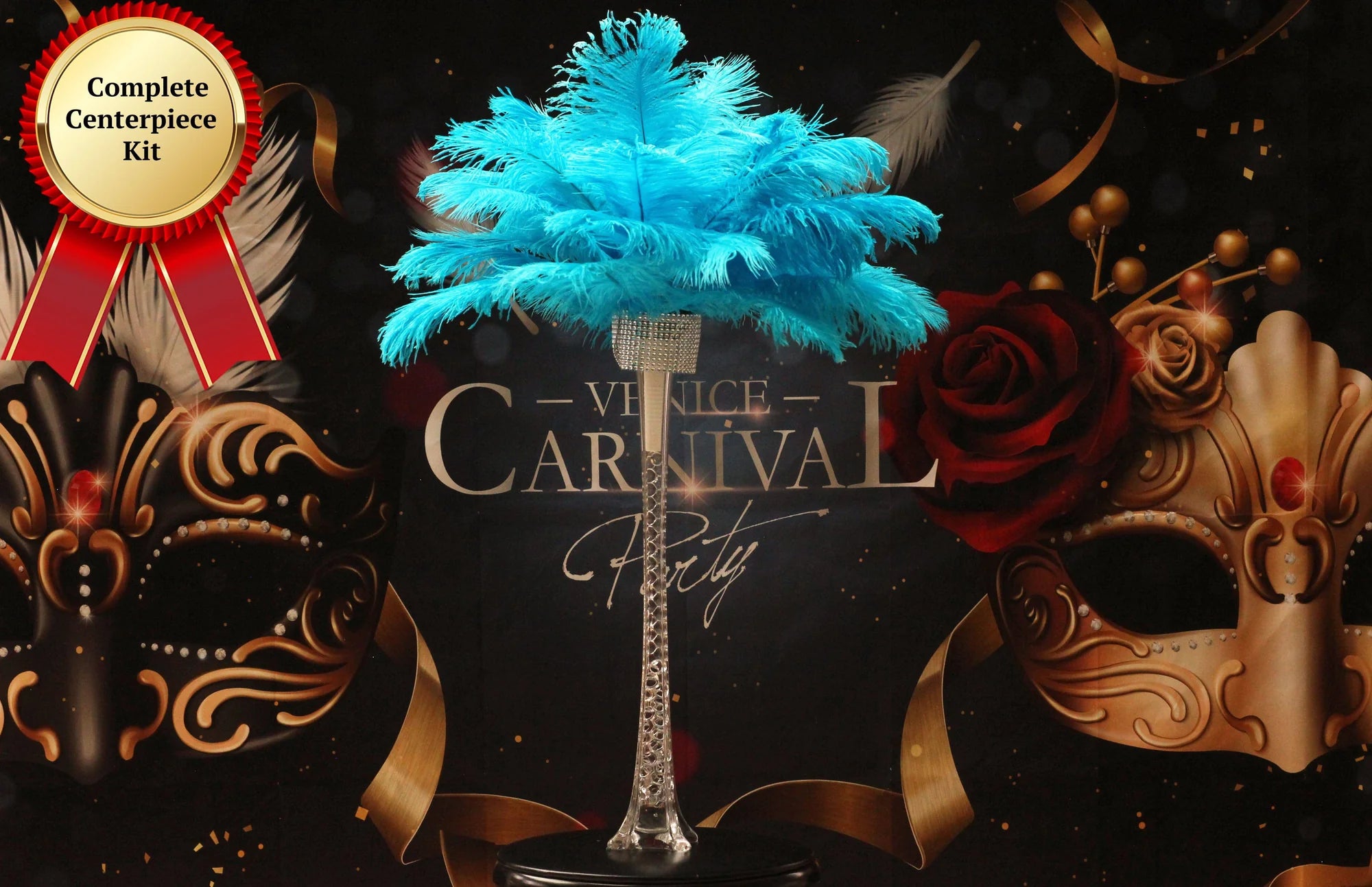 How to Make Tall Feather Centerpieces