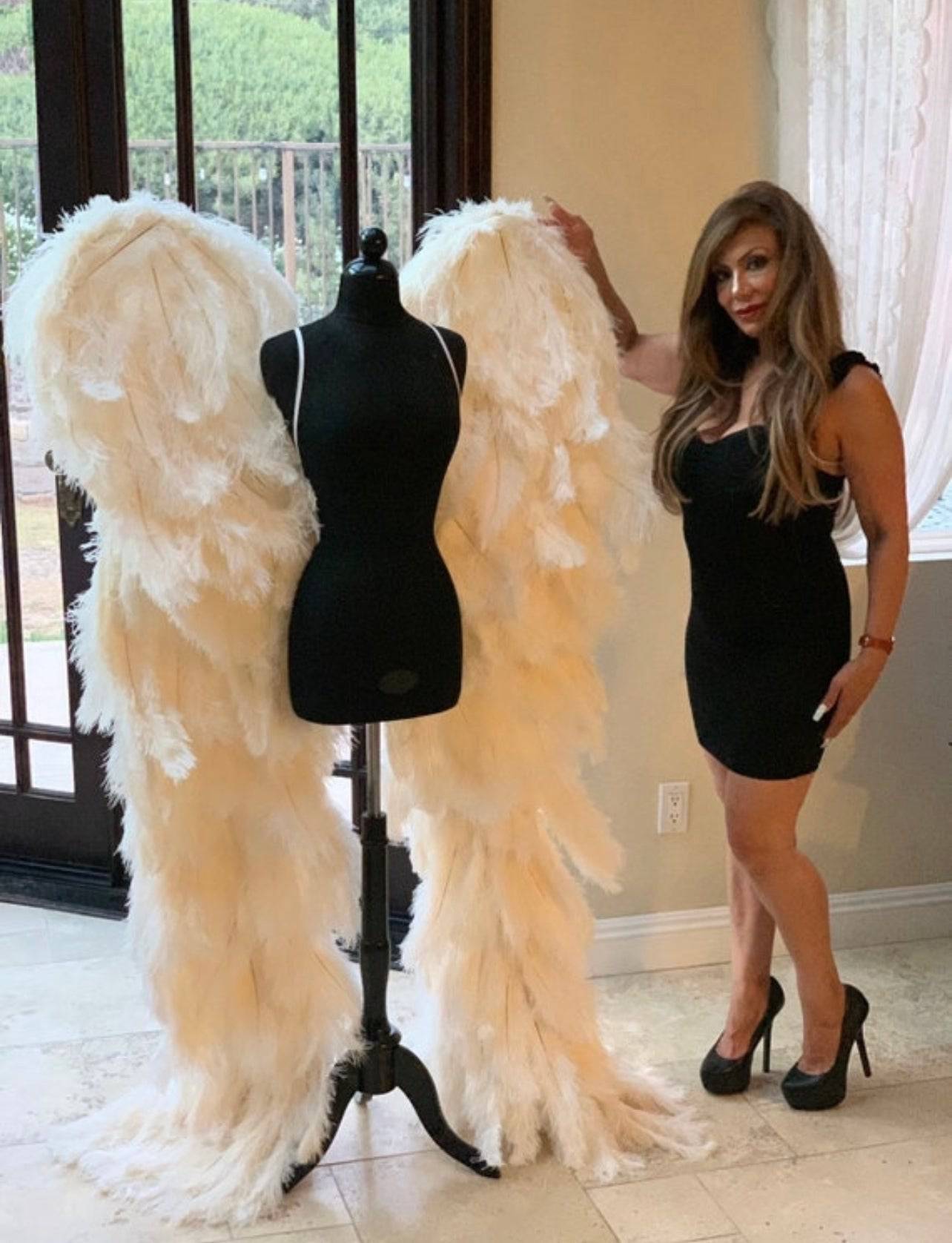 Professional Genuine Adult Feather Angel Wings (Small)